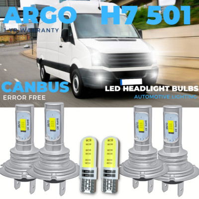Fits VW Crafter Van Led Xenon White Canbus Headlight Side Light Bulbs ...
