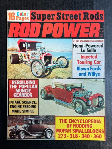 ROD POWER July 1976 Ol' Skool Rodz Mopar Quad Muncie Rat Rod Clubs ...