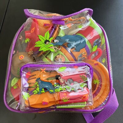 Disney Picnic Playset Backpack Full Set 40 Pieces New | eBay