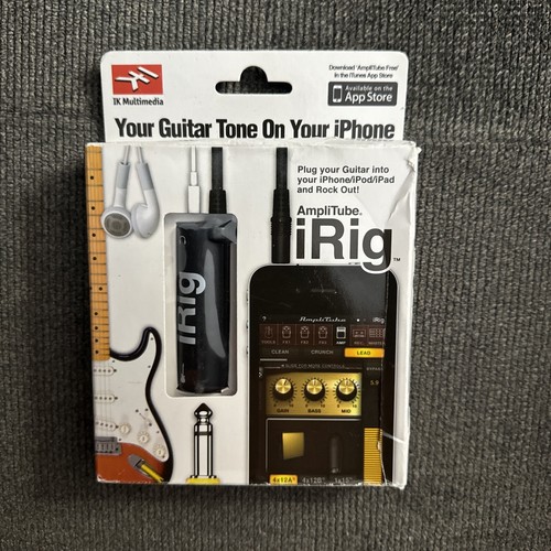 IK Multimedia AmpliTube iRig Guitar Interface Adapter for iPhone iPad ...