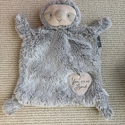 Demdaco Sloth Blankie Blanket Lovey Gray You Are So Loved security | eBay