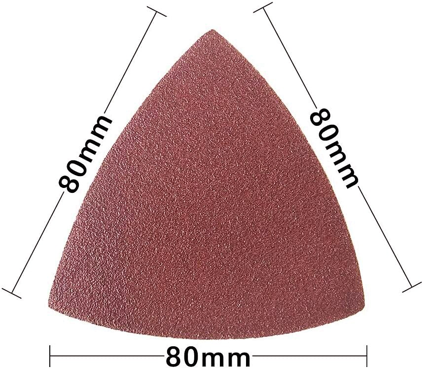 60PCS Triangle Sanding Pads for Oscillating Multi-Tool Hook Loop ...