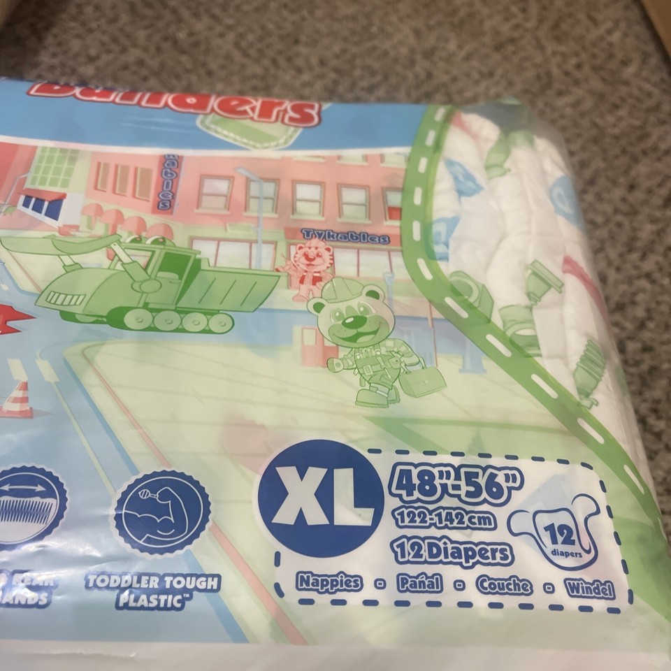 Tykables Premium 4 Bag Lot Size XL 2 Little Builder 1 Cammies 1 ...