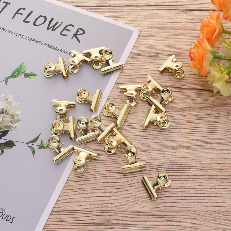 40 Pcs Metal Clip Stainless Steel Binder Clips Book Office Supplies | eBay