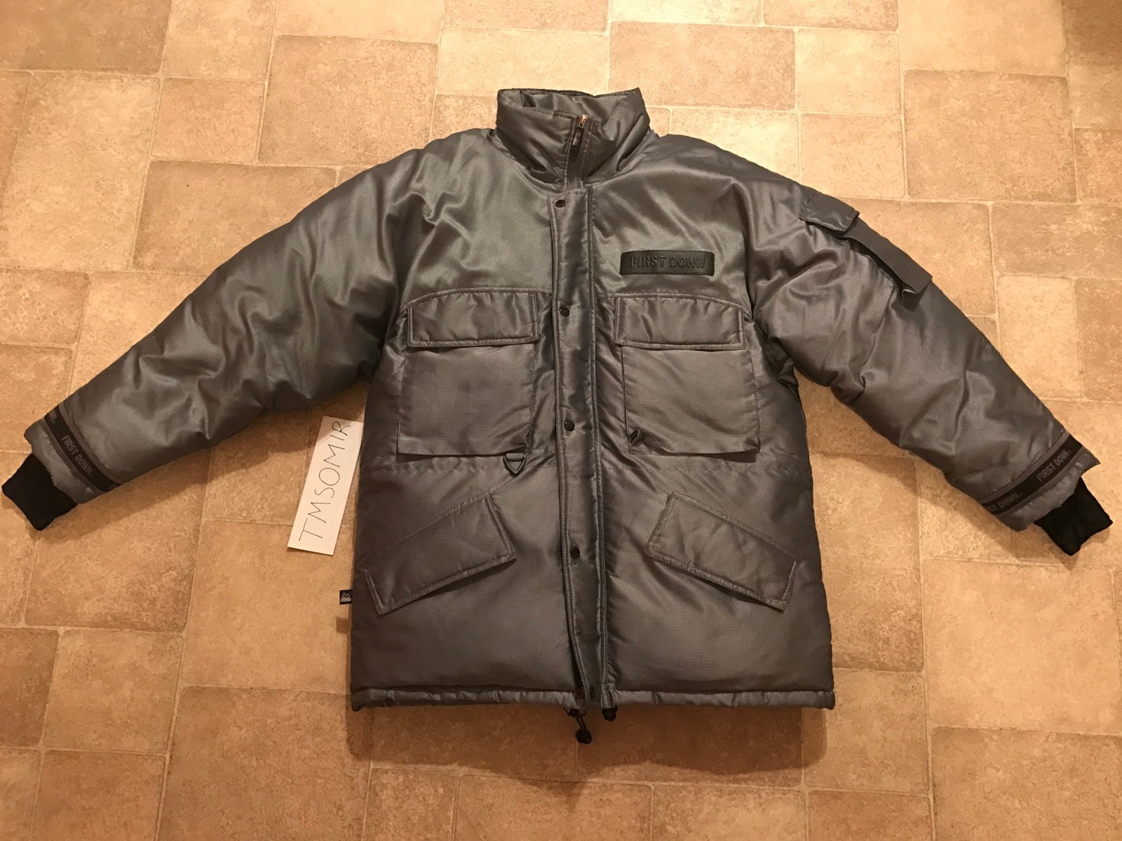 VINTAGE RARE FIRST DOWN OVERFILLED DOWN JACKET SKI REFLECTIVE HEAVY ...