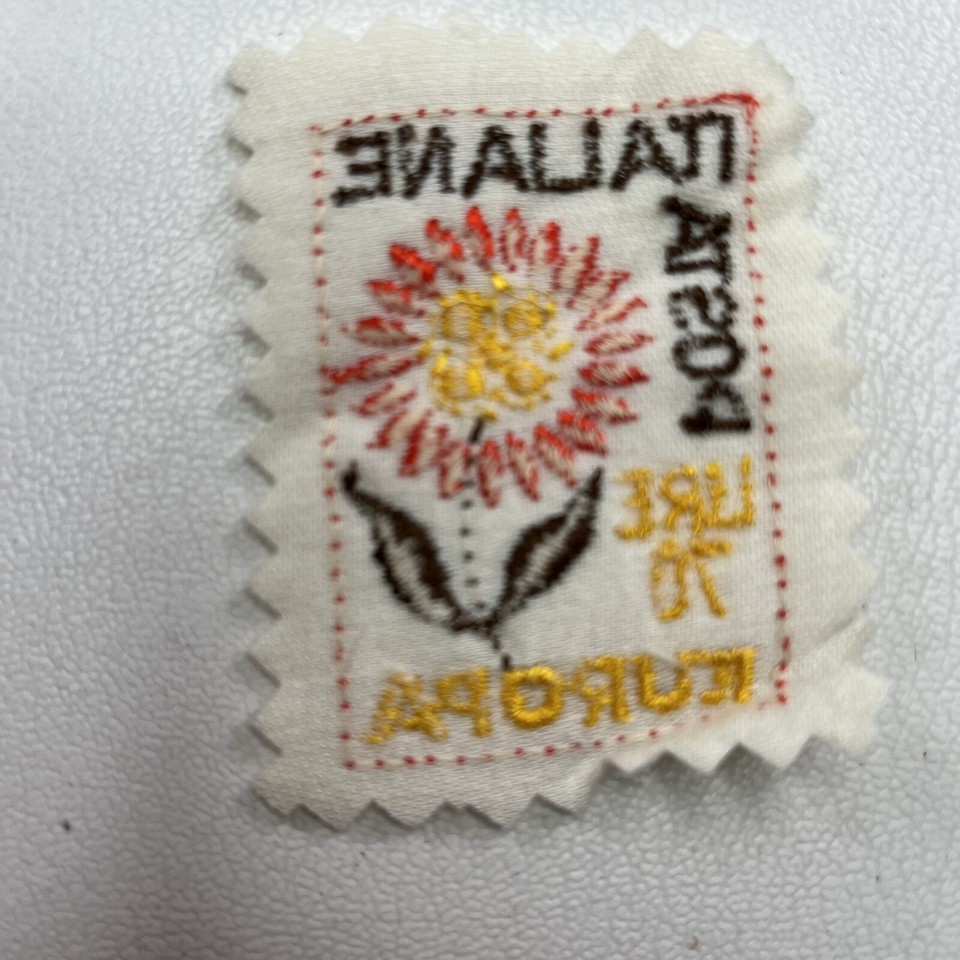 Vtg ITALY 70 Lire Postage Stamp Patch Posta Italiane Europa (Color ...