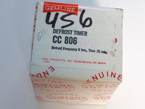 GEMLINE CC-806 UNIVERSAL DEFROST TIMER - NOS | eBay