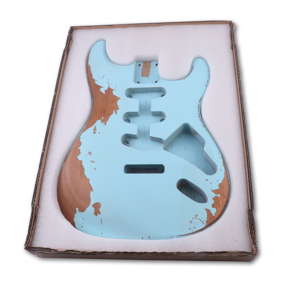 Relic DIY Electric Guitar Body Nitro Top Alder Wood ST Style S-S-S ...