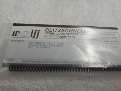 New Remington 788 Round Body Strikers 26# Blitzschnell Spring Gun Part ...