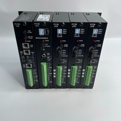 Bogen PCM2000-B Paging System TIM, CPU, Qty 3 ZPM (NO POWER SUPPLY) | eBay