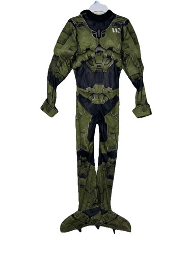 Kids Master Chief Infinite Muscle Costume HALO Sz 7-8 Medium NO MASK | eBay