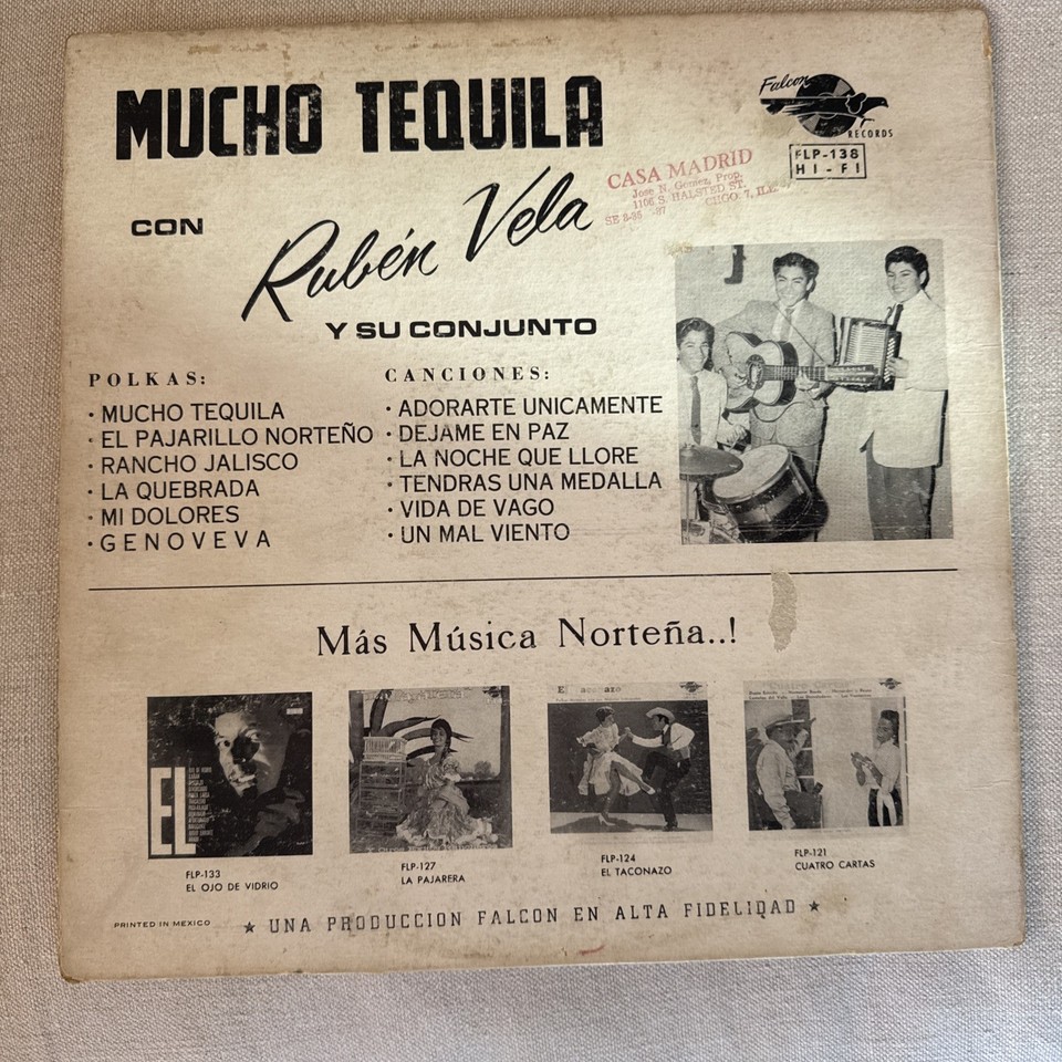 Ruben Vela Y Su Conjunto Lp Original Musica Mexicana | eBay
