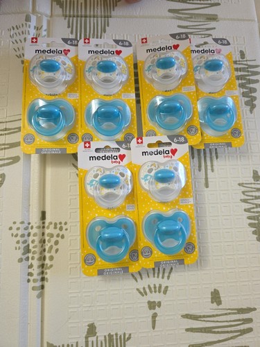 MEDELA BABY PACIFIERS LOT Size 6-18 Months Lightweight & Orthodontic ...