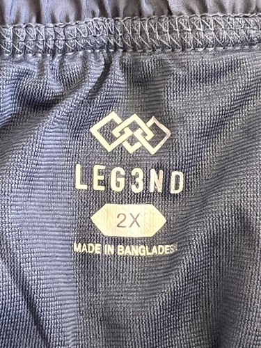 Leg3nd Shorts Womens 2X Blue Performance Smocked Waist Active ...