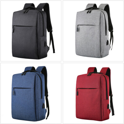Men Women 16" Backpack Bookbag School Travel Laptop Rucksack Zip Bag ...