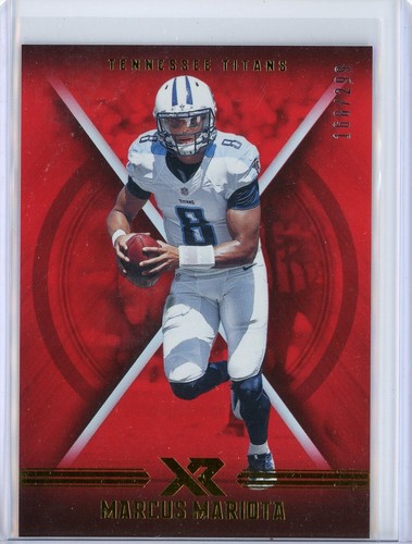 Marcus Mariota - 2017 Panini XR football red parallel card serial /299 ...