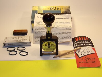 Numbering Machines - Bates Numberer Machine