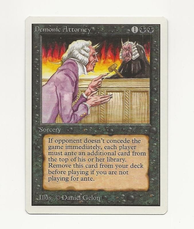 Demonic Attorney NM | Unlimited | English | MTG Magic the Gathering | eBay
