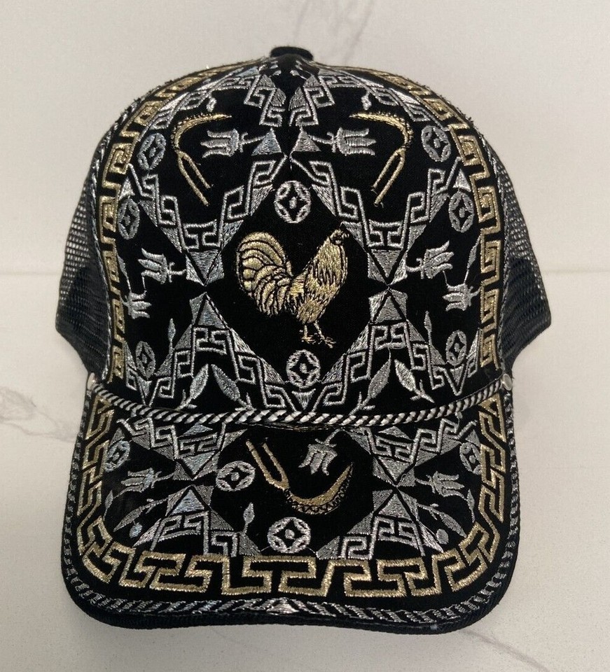 Silver Color Plated Hat Artisanal MeshBack Gris Gorra Artesanal ...