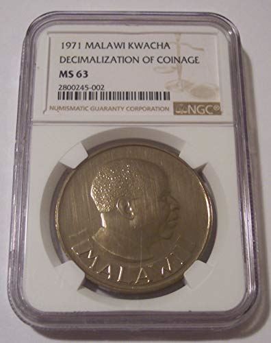 Malawi 1971 Kwacha Decimalization of Coinage MS63 NGC Low Mintage | eBay