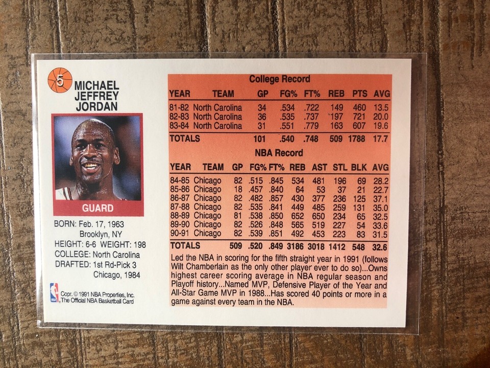 1991-92 NBA Hoops Michael Jordan Most Valuable Player MVP #5 | eBay