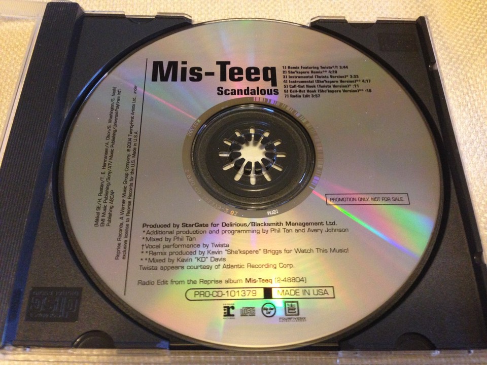MIS-TEEQ SCANDALOUS 7 TRACK RARE OOP PROMO CD FREE SHIPPING | eBay