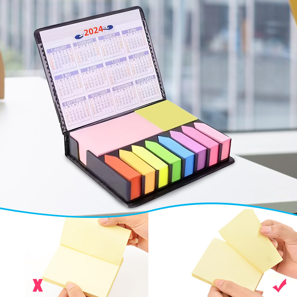 2000pcs With Box Sticky Notes Set Multicolor For Student Makers Cute ...