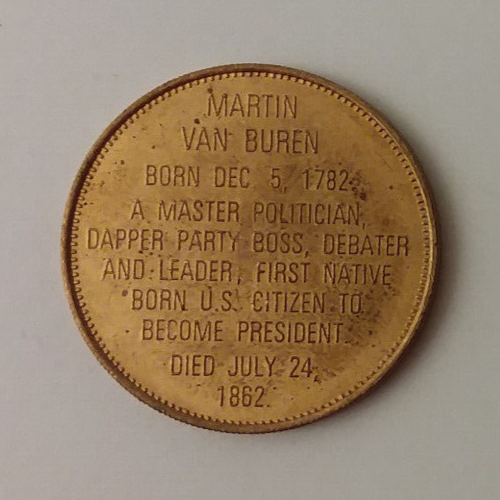 Martin Van Buren 8th President Coin Medal Token 26mm | eBay