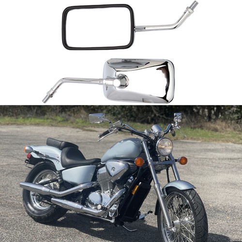 Chrome Motorcycle Mirrors For Honda Shadow Spirit 750 1100 VLX600 ...