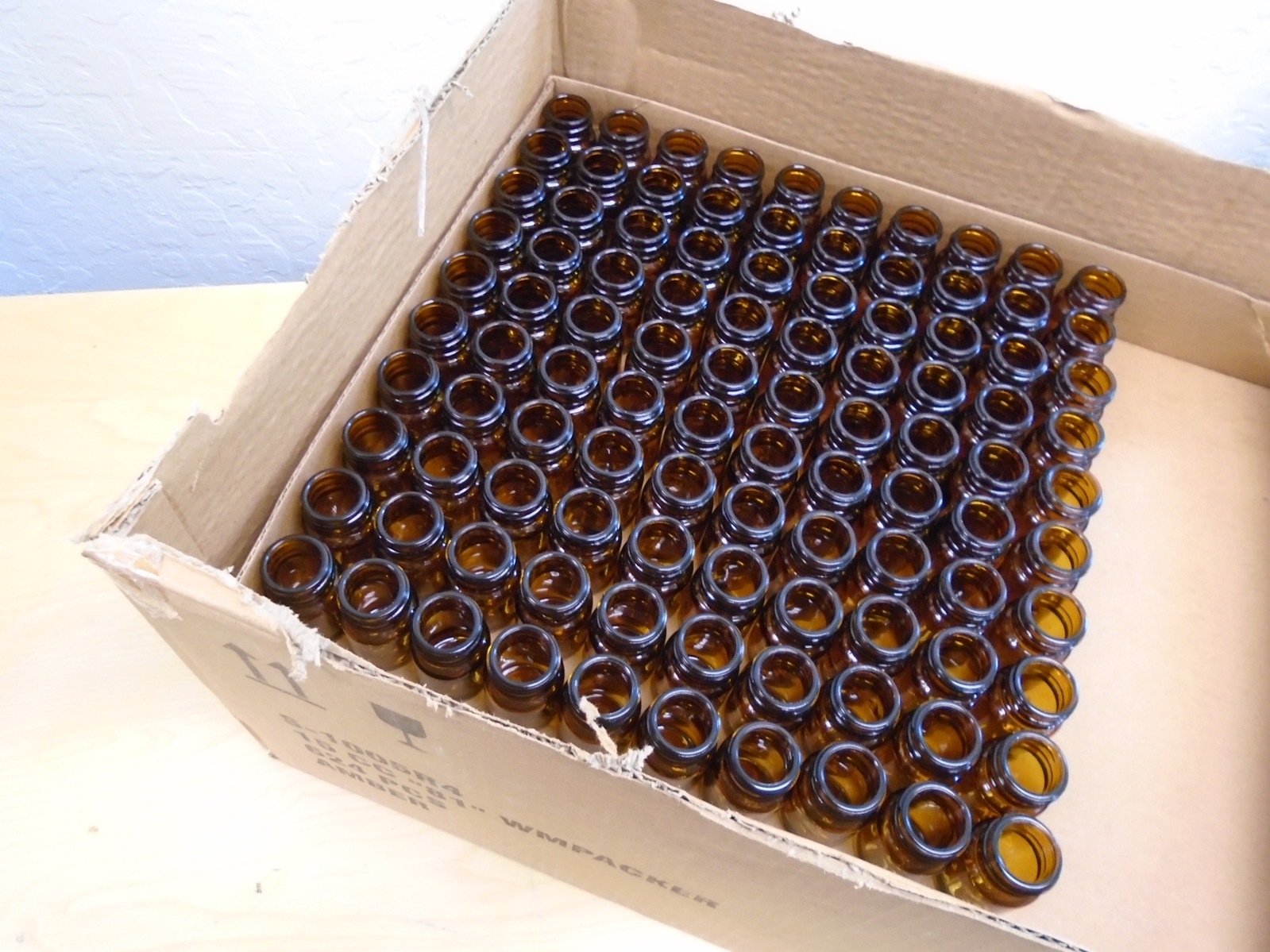 PIRAMAL Glass 15mL WMP Amber Wide Mouth 28-400 GPI Thread Cap Jar (Case ...