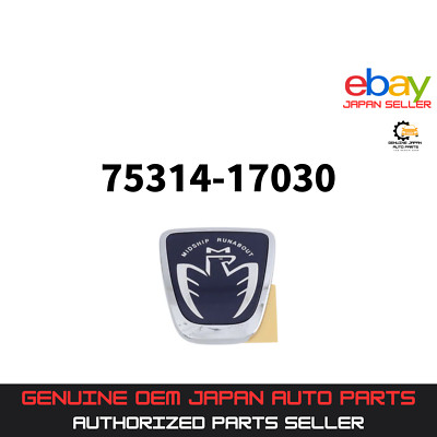 Toyota Genuine MR-S Spyder Midship Runabout Blue Emblem Badge 75314 ...