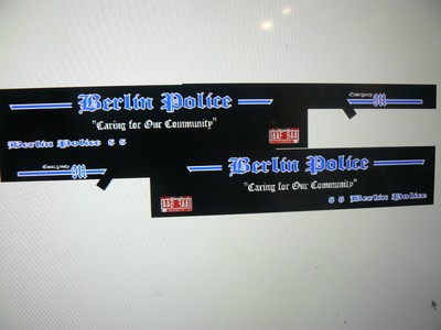 Berlin Vermont Police Patrol Vehicle Decals 1:24 | eBay