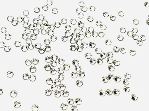 500 pc Loose Swarovski Crystal iron back authentic Rhinestones clear ...
