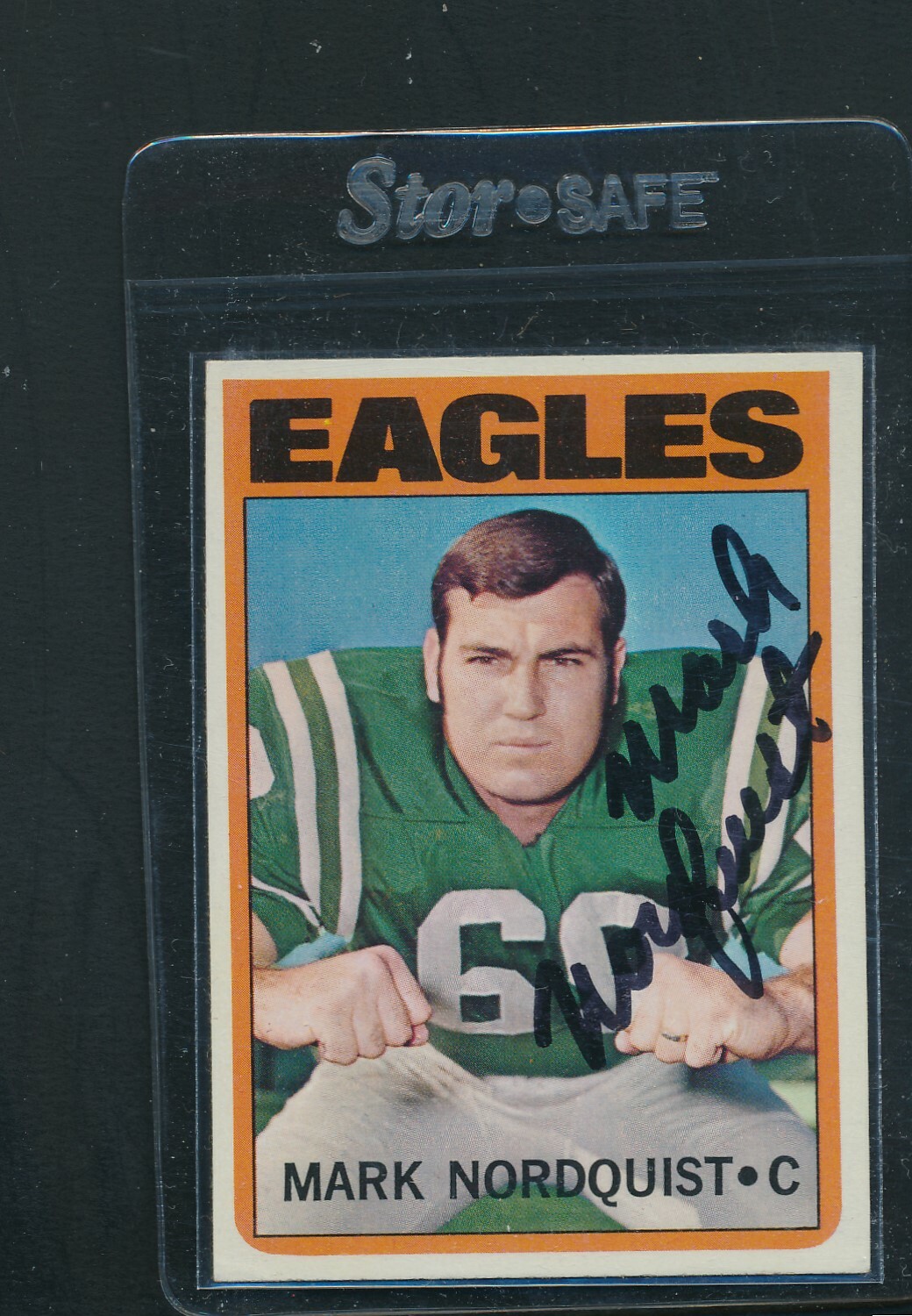 1972 Topps #102 Mark Nordquist Eagles Signed Auto *A7258 | eBay