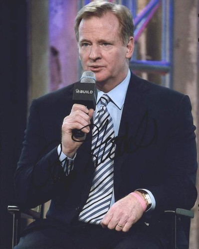 Roger Goodell signed NFL football 8x10 photo W/Cert Autographed (A0177 ...