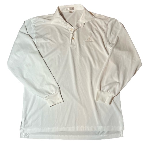 Peter Millar Summer Comfort Solid Stretch Jersey Long Sleeve Polo Mauna ...