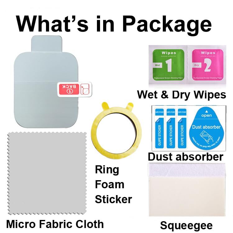 Compatible with IOWODO R30 Pro 1.85”, Soft Smart Watch Screen Protector, TPU, | eBay