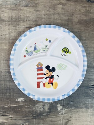 Disney Baby 2013 Mickey Mouse Melamine Kids Divided Plate | eBay