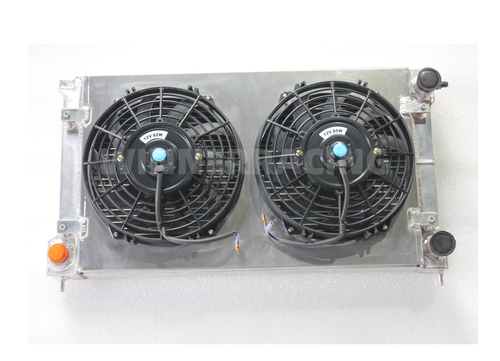 Fit VW GOLF/RABBIT/SCIROCCO GTI MK1/2 8V 80-92 aluminum radiator + Fan ...