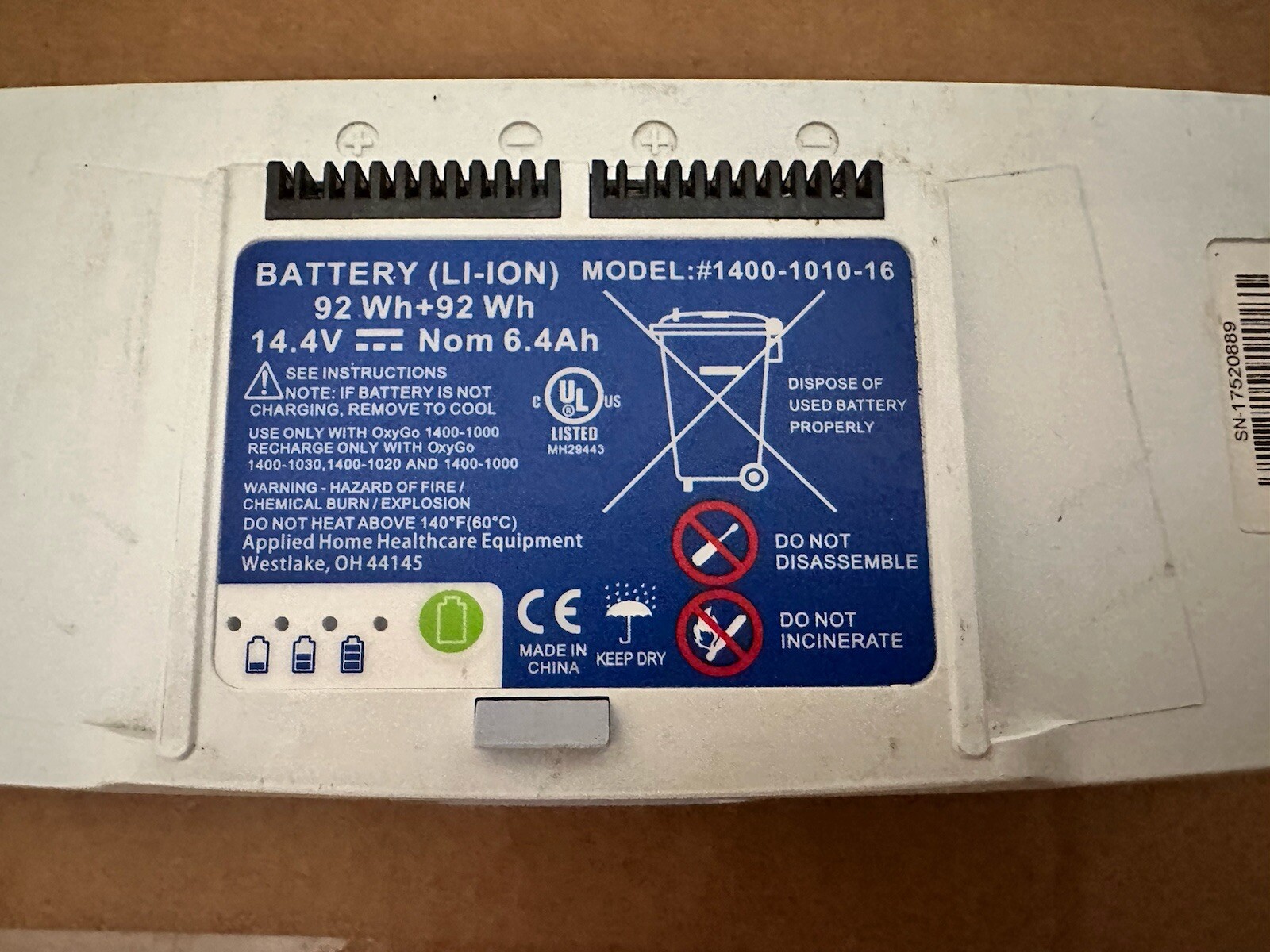 Inogen One G5 Double Battery - BA516 for sale online | eBay