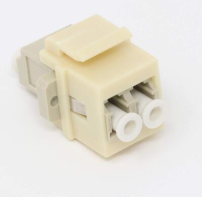 Fiber Optic Keystone Coupler Jack LC Duplex Multimode Ivory | eBay