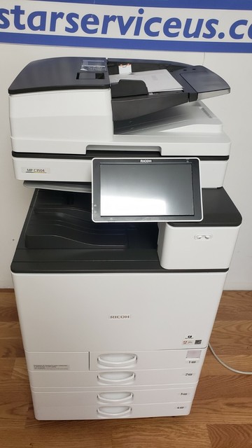Ricoh MPC 3504 MP C3504 Laser Color Printer Copier Scanner Tabloid 35 ...