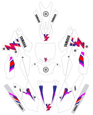 Graphics for Yamaha YZ 450f YZ450f 2014 2015 2016 2017 New style Decal ...