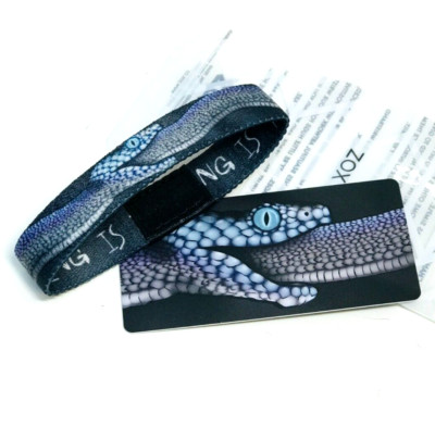ZOX *IS THE END IS THE BEGINNING* Silver Single Wristband w/Card Choose ...