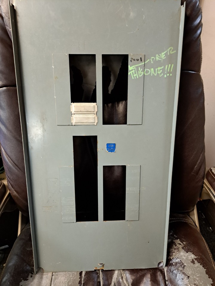 General Electric GE Panel Cover TPM2420 200 Main Breaker 2 100 amp 20 ...