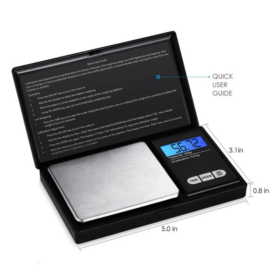 1kg/0.1g Weigh Gram Scale 7 Units Conversion Digital Scale High ...