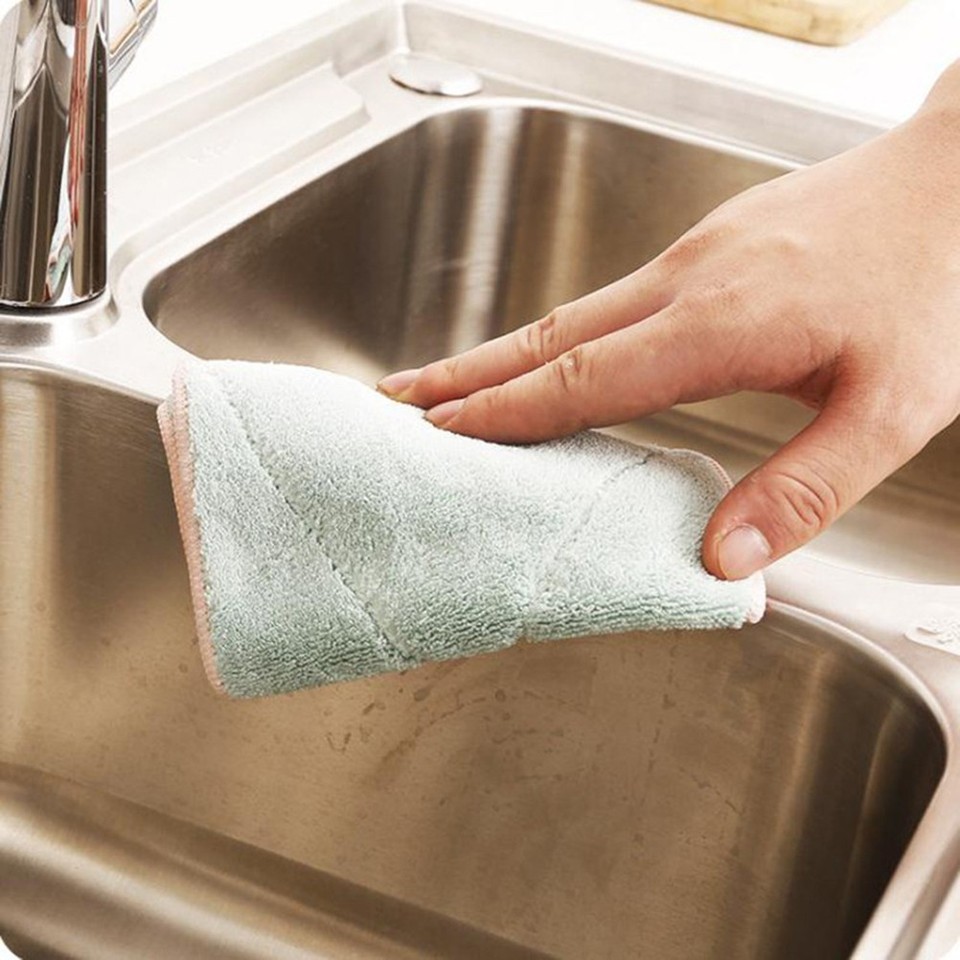10pcs Dish Washing Towel Kitchen Dishes Bowl Scourer Washing Cloths ...