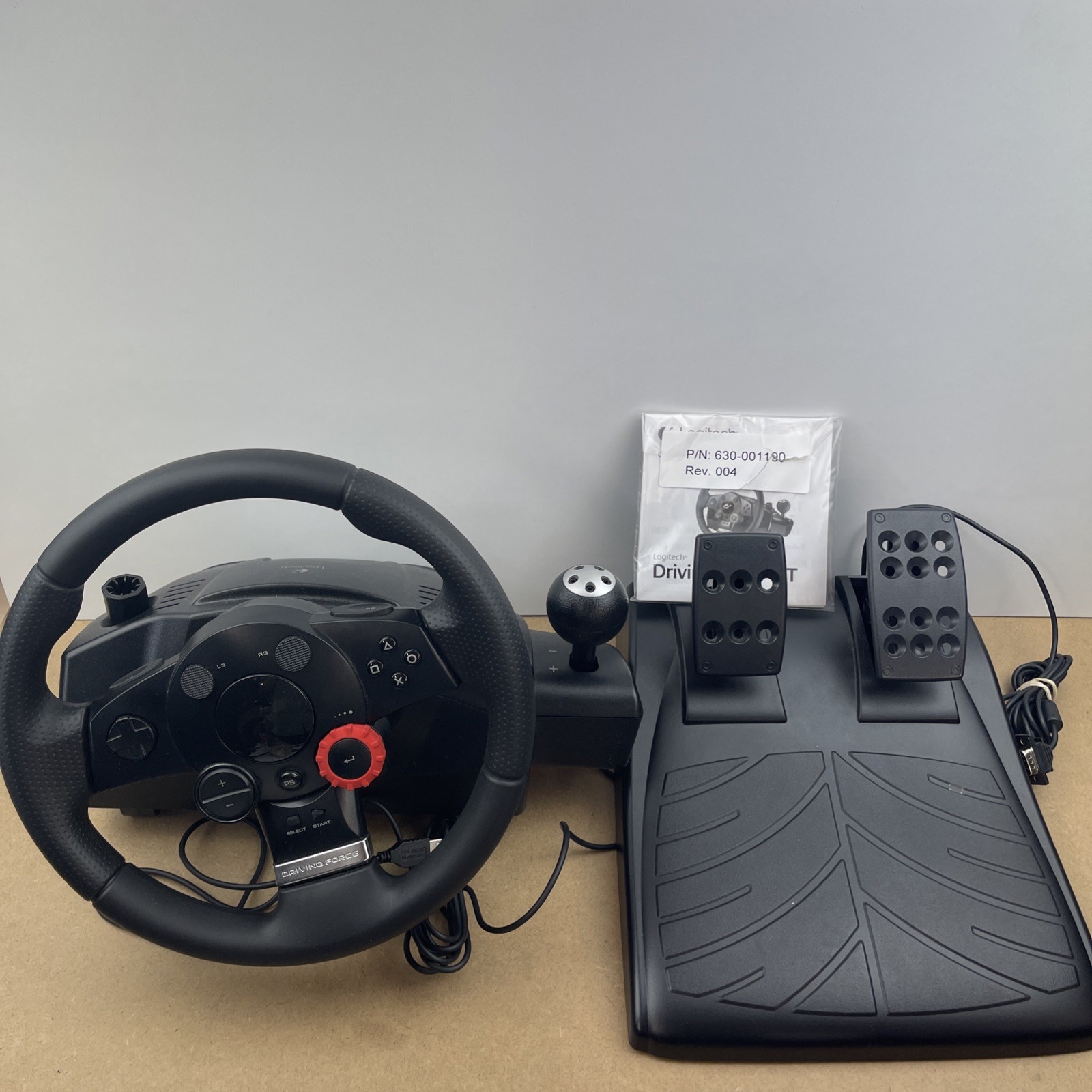 Logitech Driving Force GT Steering Wheel & Pedals Force Feedback NO ...