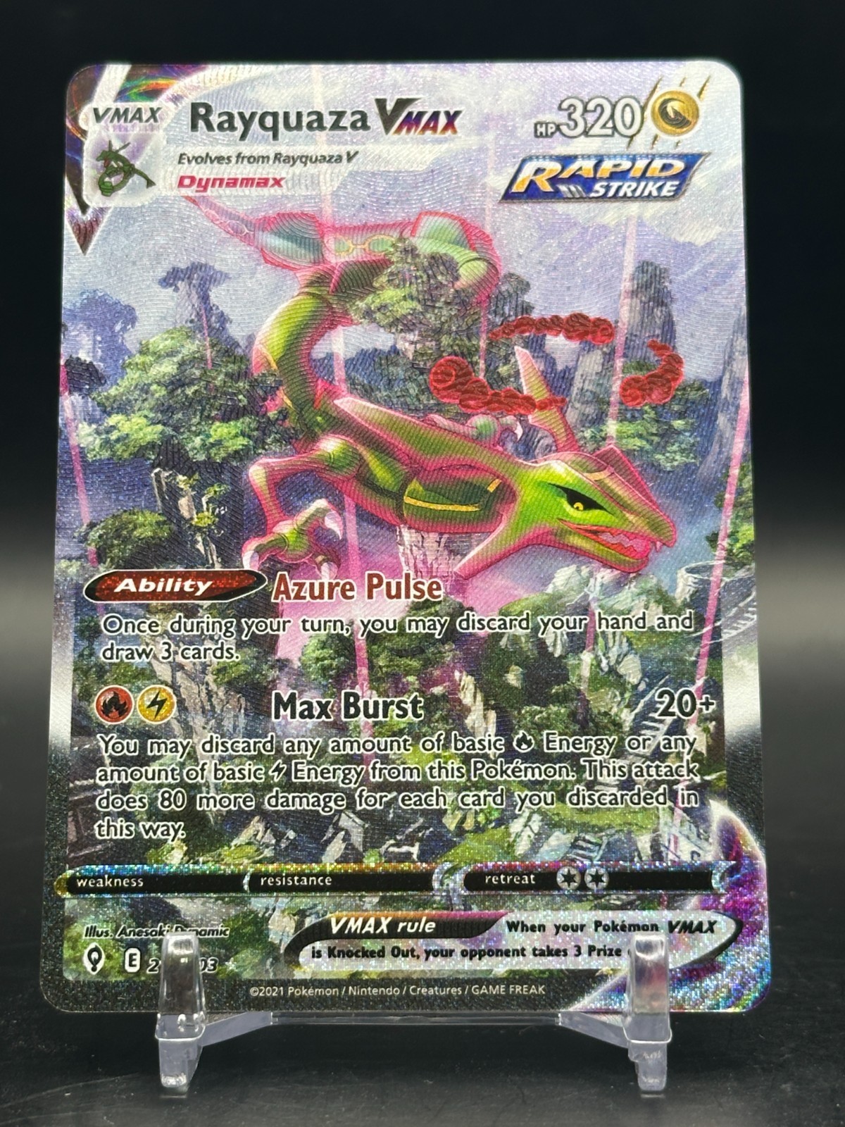 Rayquaza VMAX 218 Current Market Value | Evolving Skies