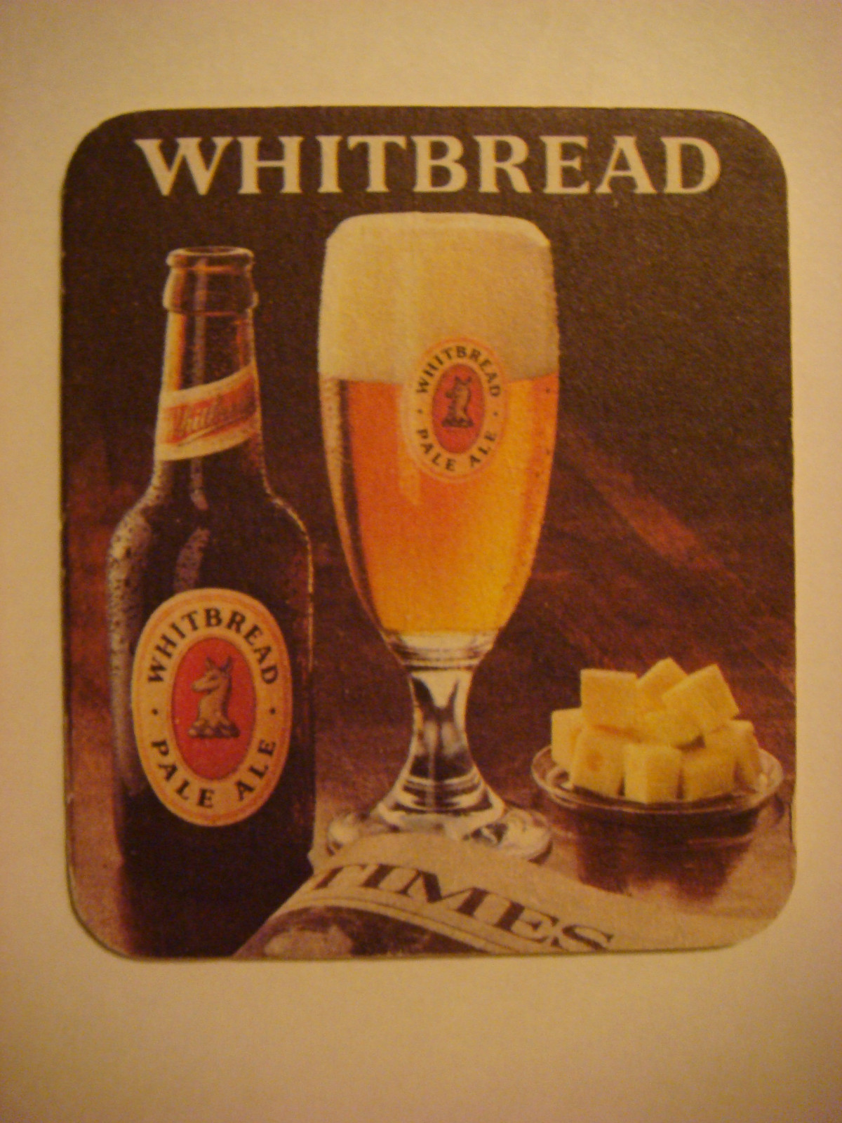 Beer Coaster ~*~ WHITBREAD & Company Brewery Pale Ale ~*~ Est. 1742 ...